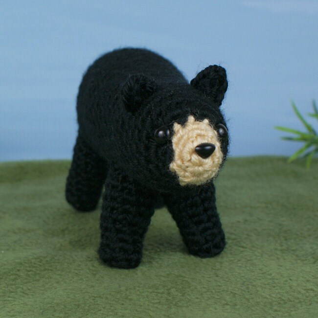 Black Bear Amigurumi CROCHET PATTERN Digital PDF File Download - Etsy