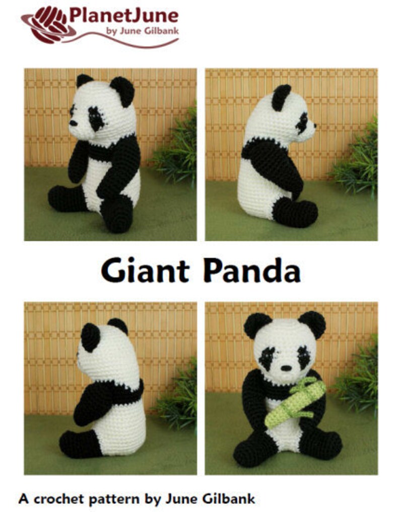 Giant Panda Amigurumi CROCHET PATTERN Digital PDF File - Etsy