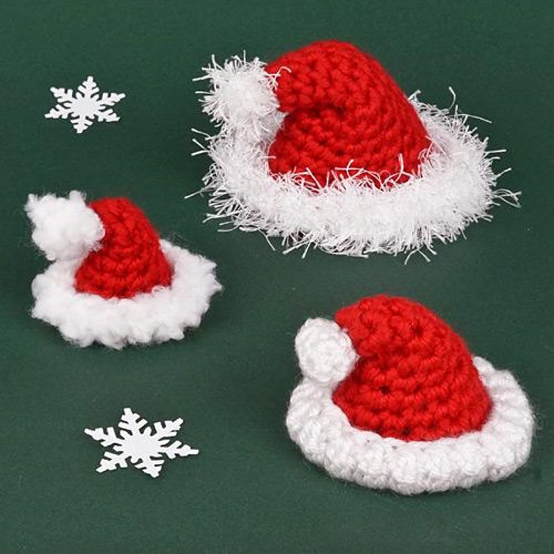 Miniature Santa Hats - Etsy