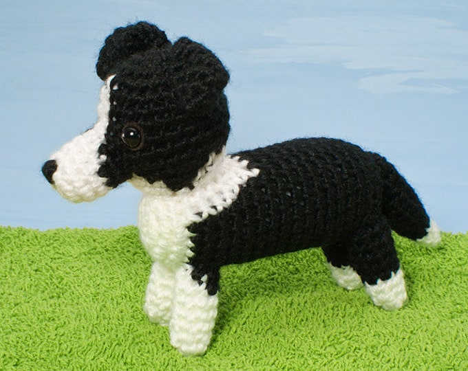 Crochet Pattern for Finnly, Realistic Crochet Border Collie Dog ...