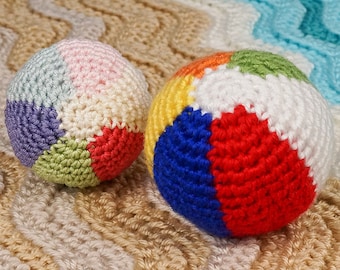 Rainbow Ball Crochet Pattern, Beach Ball and All Easy Beginner Craft ...