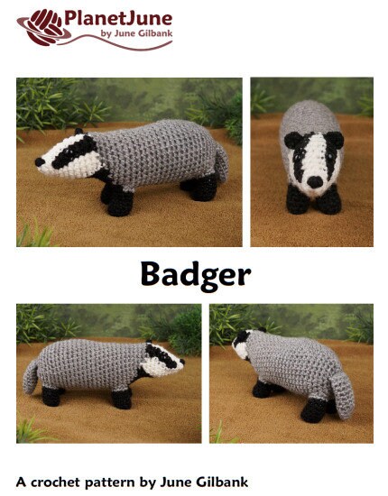 Badger Amigurumi CROCHET PATTERN Digital PDF File Download - Etsy