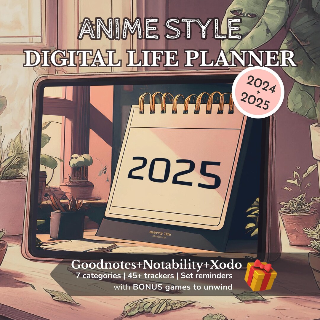 Anime Style Digital Planner Life Planner Template iPad Planner ...