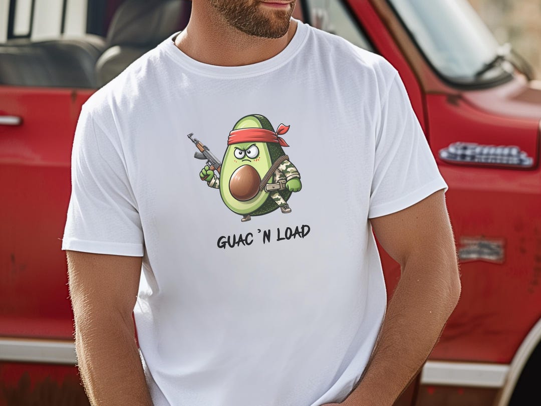 Funny Avocado T-shirt | Guacamole Pun Graphic | Food Lover Gift | “guac ...