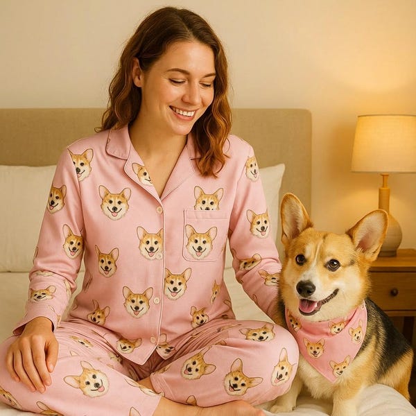 Pet Face Pjs Cotton - Etsy