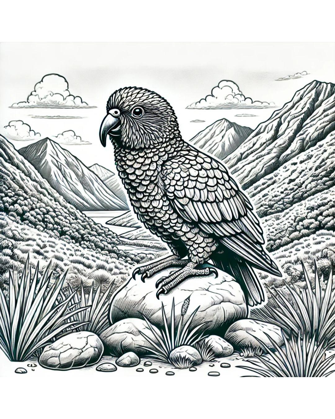 Children's Colouring Book NZ Wildlife Instant Download - Etsy UK