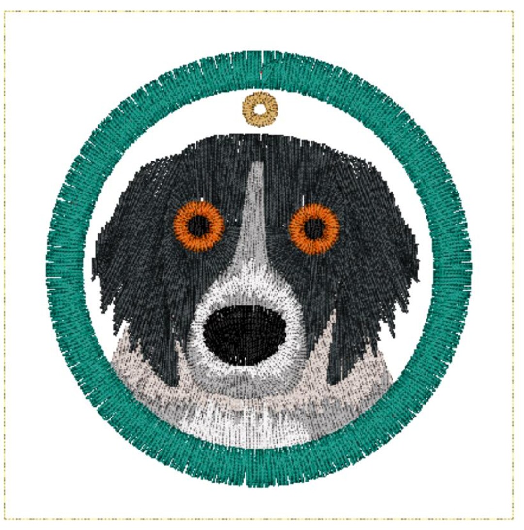 English Springer Dog Head Embroidery Pattern, Machine Embroidery, Dog ...