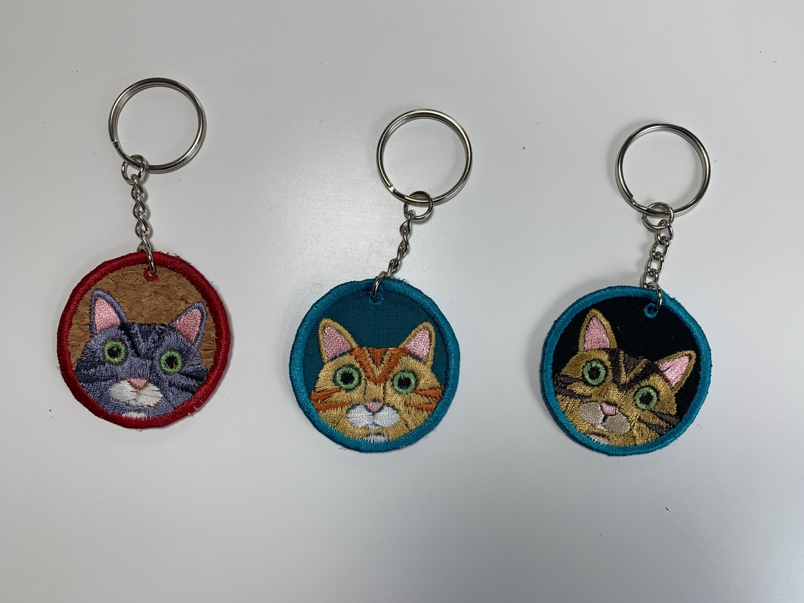 Tabby Cat Head Embroidery Pattern, File for All Types of Machines for ...