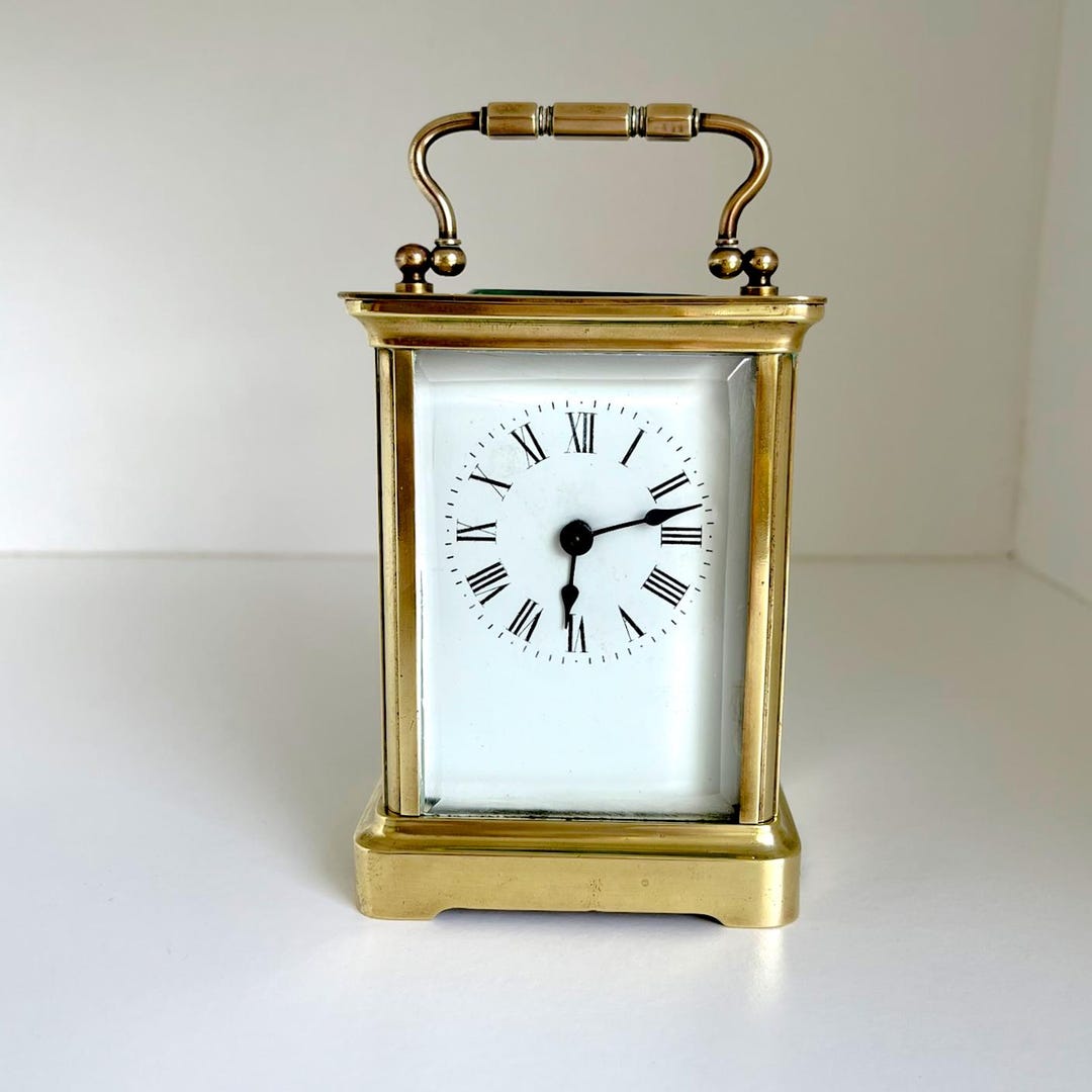 Antique Brass Carriage Clock, Excellent Condition C. 1900, Includes Key ...