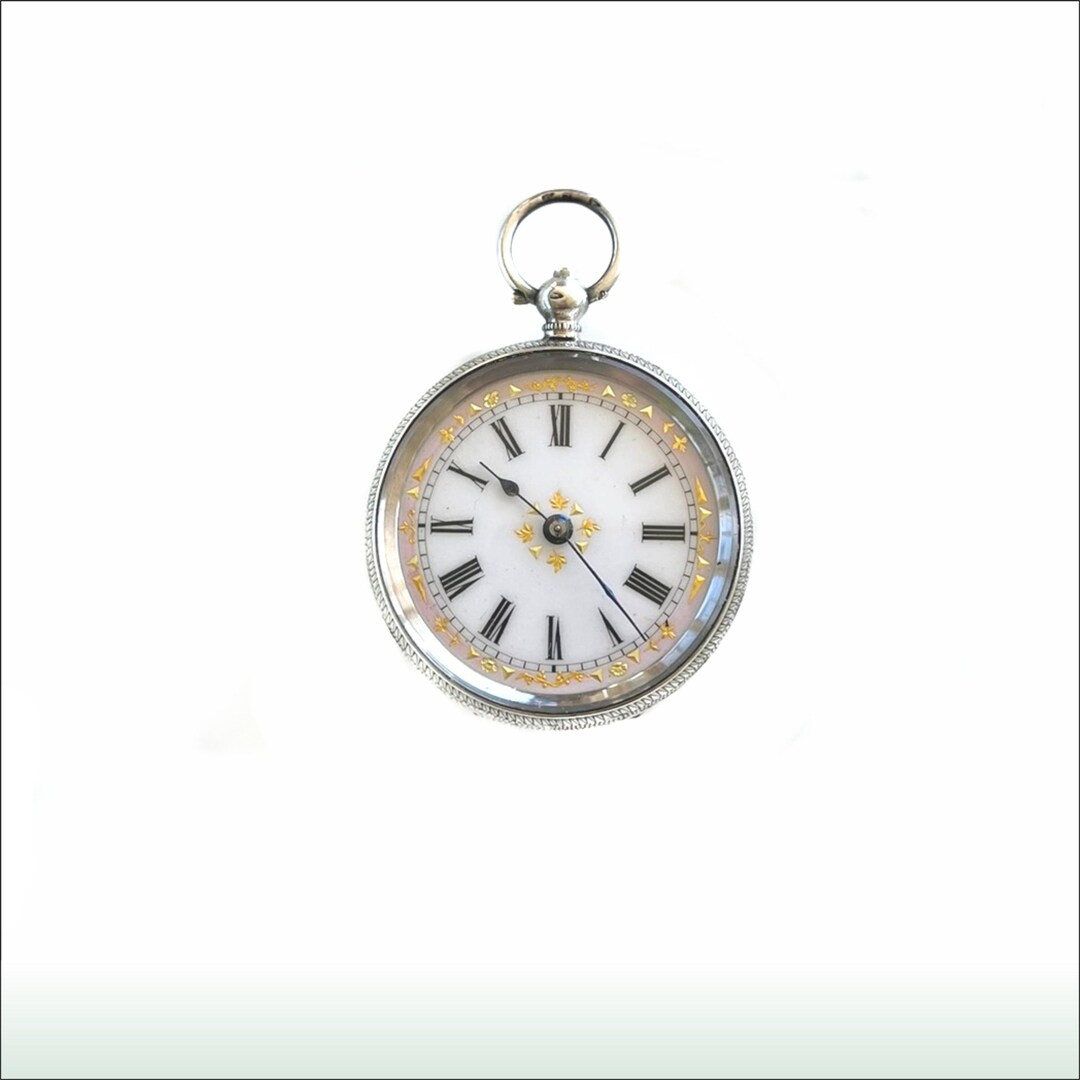 Antique Ladies Sterling Silver Swiss Pocket Watch C Late 1800’s - Etsy