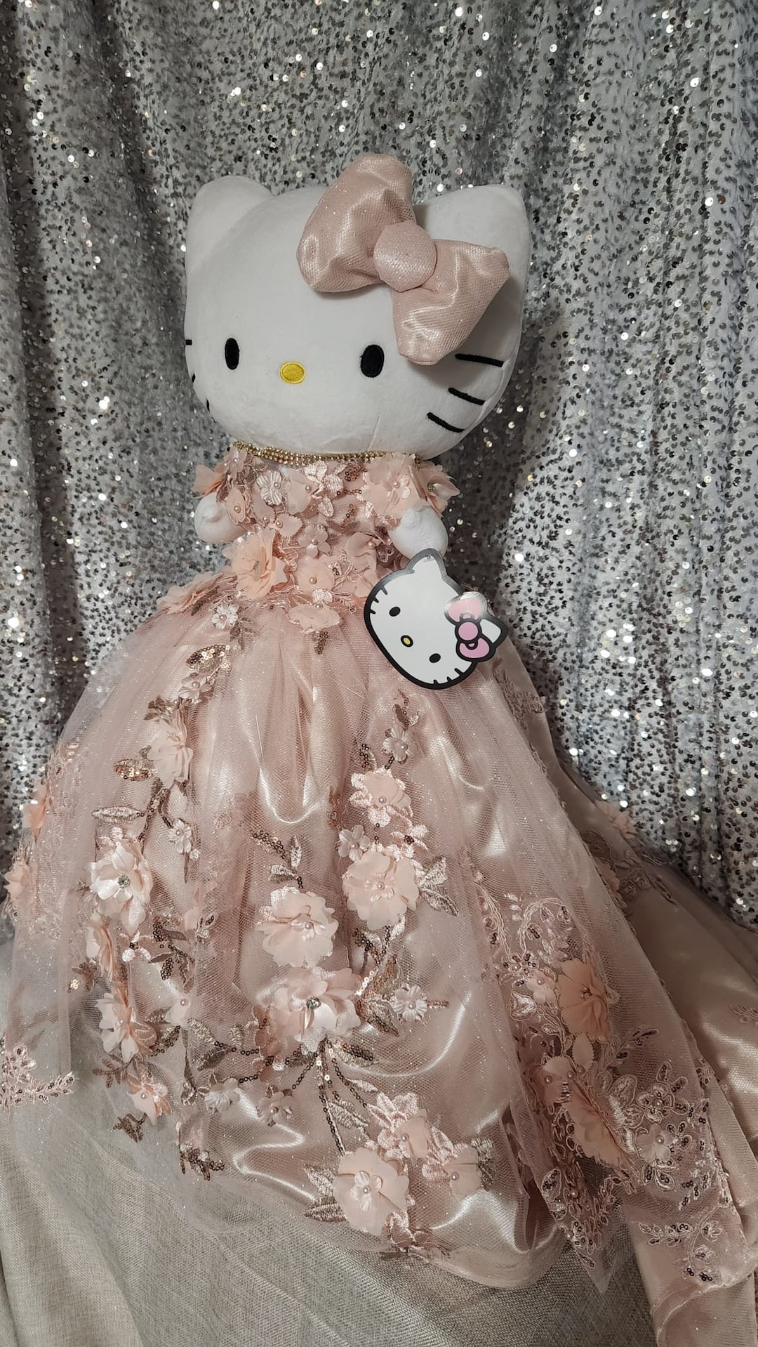 Quinceanera / Sweet 16 Hello Kitty Doll. Custom Dress With Train. - Etsy
