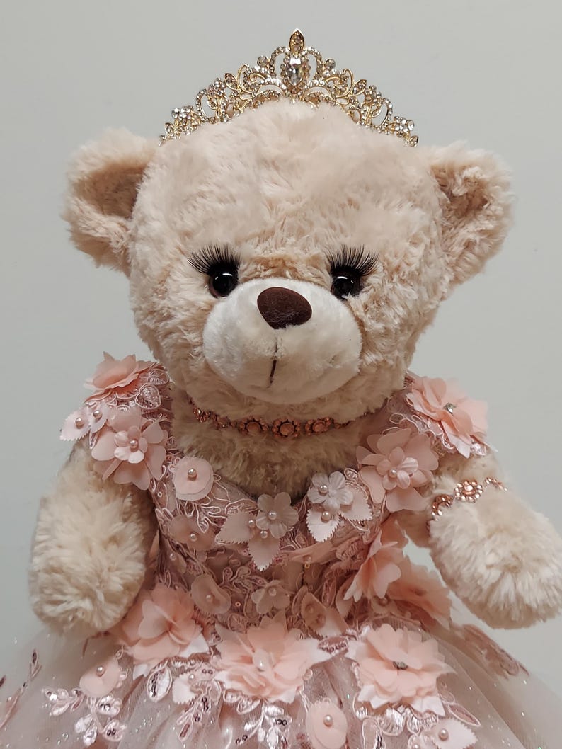 Quinceañera/sweet 16 Teddy Bear. Blush Color Dress.(please Ask for ...