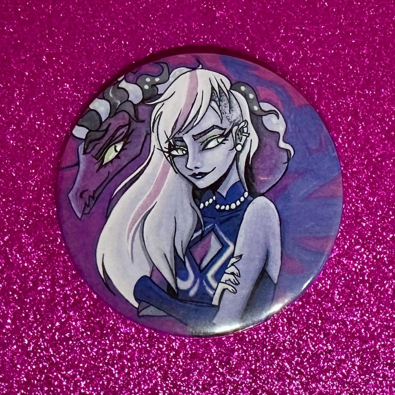Helluva Boss & Hazbin Hotel Sins Badges - Lucifer, Mammon, Beelzebub ...