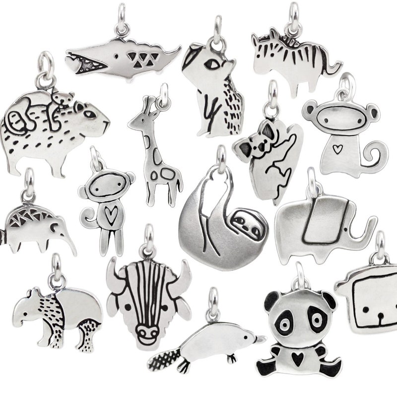 Animal Charms - Etsy