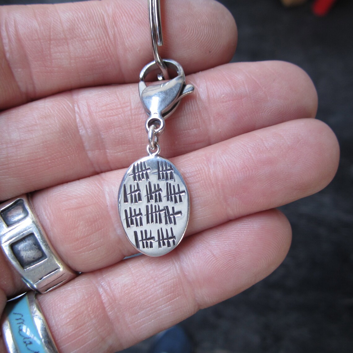 Sterling Silver Who's Counting Keychain Birthday or - Etsy