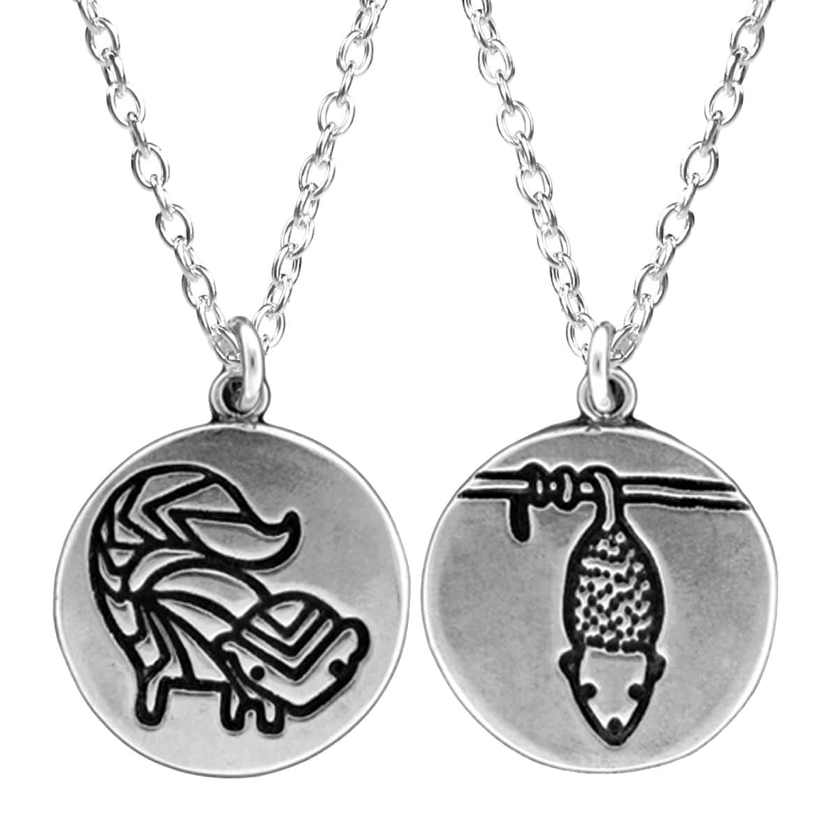 Skunk Necklace Possum Necklace Reversible Sterling Silver | Etsy