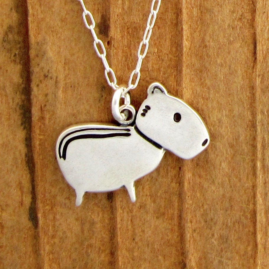 Sterling Capybara Halskette Silber Capybara Anhänger an - Etsy.de