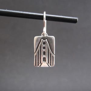 Golden Gate Bridge Earrings: Sterling Silver San Francisco Jewelry - Etsy