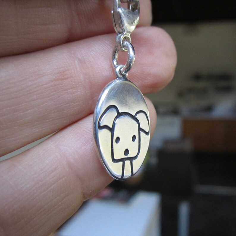 Sterling Silver Dog Keychain Best Dog Ever Keyring | Etsy
