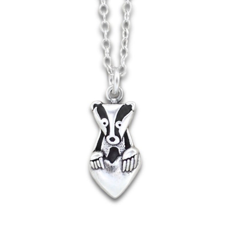 Badger Charm Necklace - Etsy