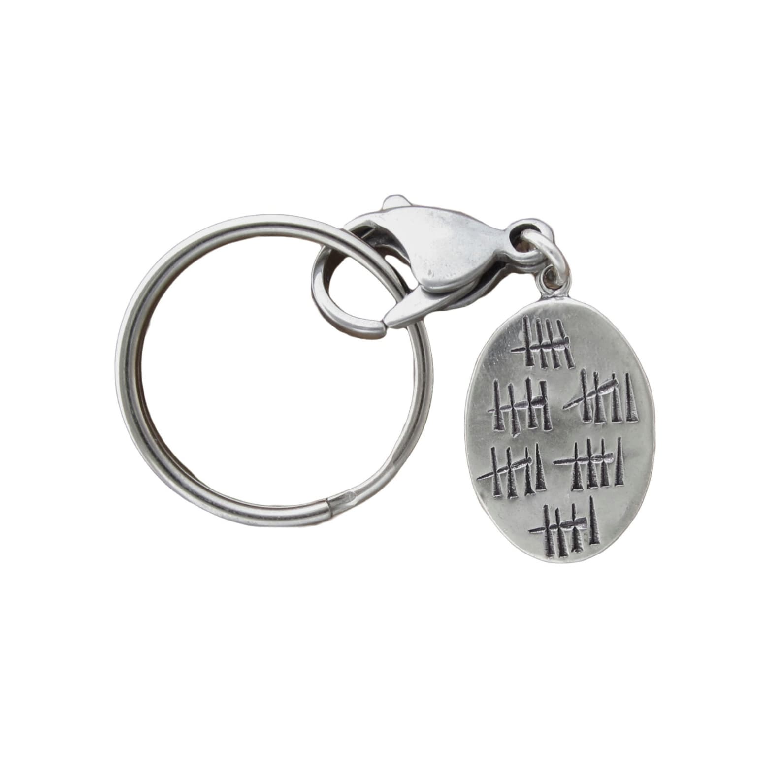 Sterling Silver Who's Counting Keychain Birthday or - Etsy