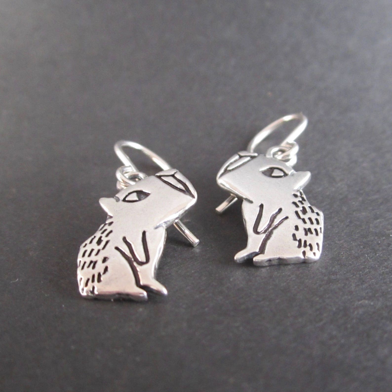 Little Capybara Earrings - Sterling Silver Capybara Earrings - Capybara ...