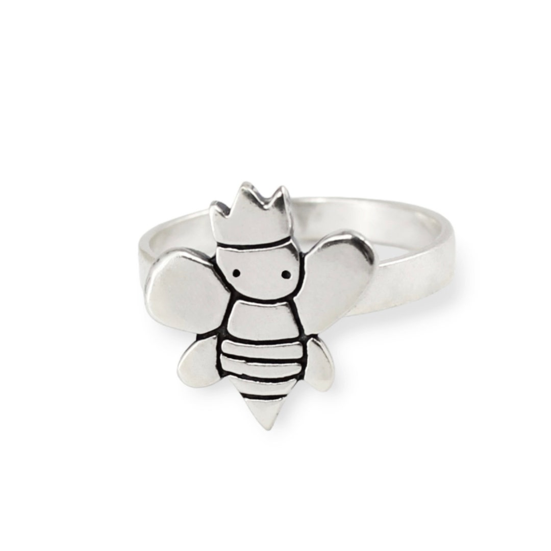 Sterling Silver Queen Bee Ring: Sizes 5-10 - Etsy