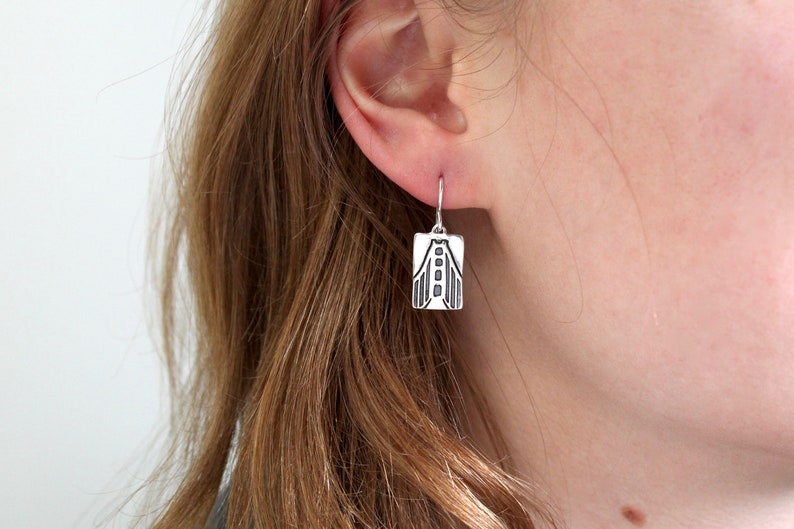 Golden Gate Bridge Earrings: Sterling Silver San Francisco Jewelry - Etsy