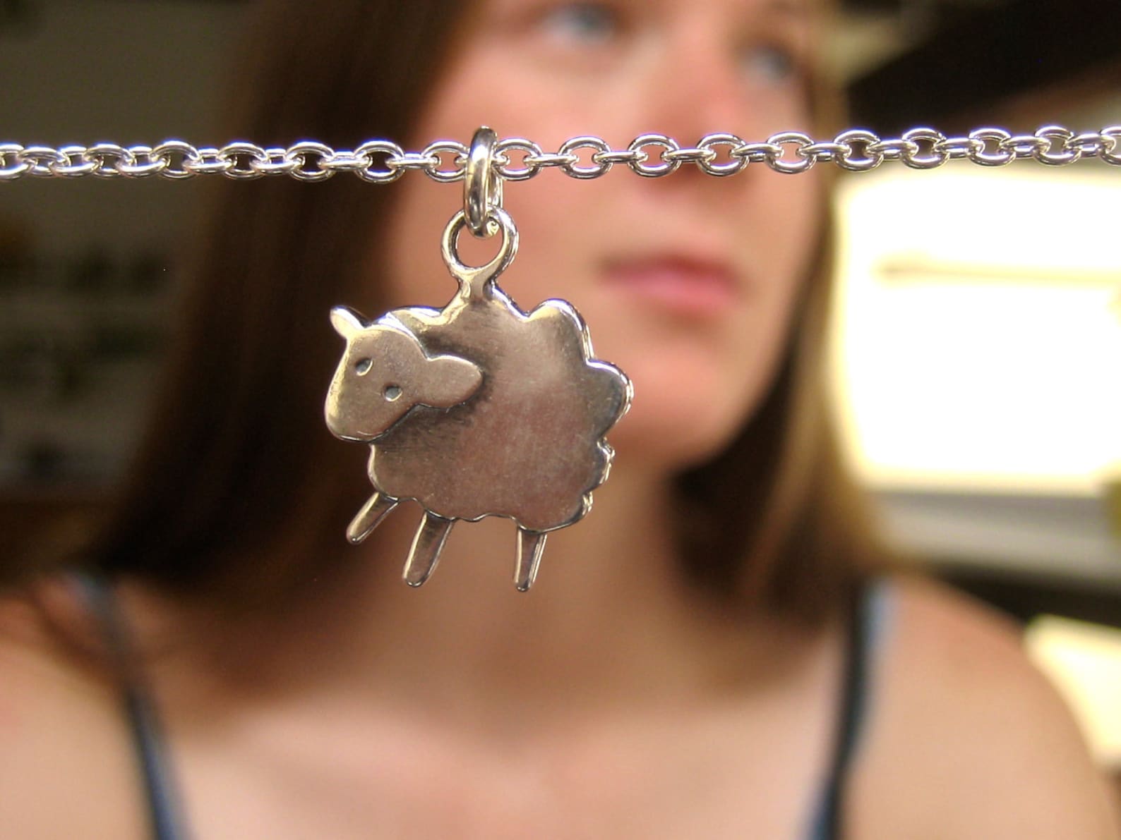 Sterling Silver Sheep Charm Necklace Silver Lamb Pendant or - Etsy