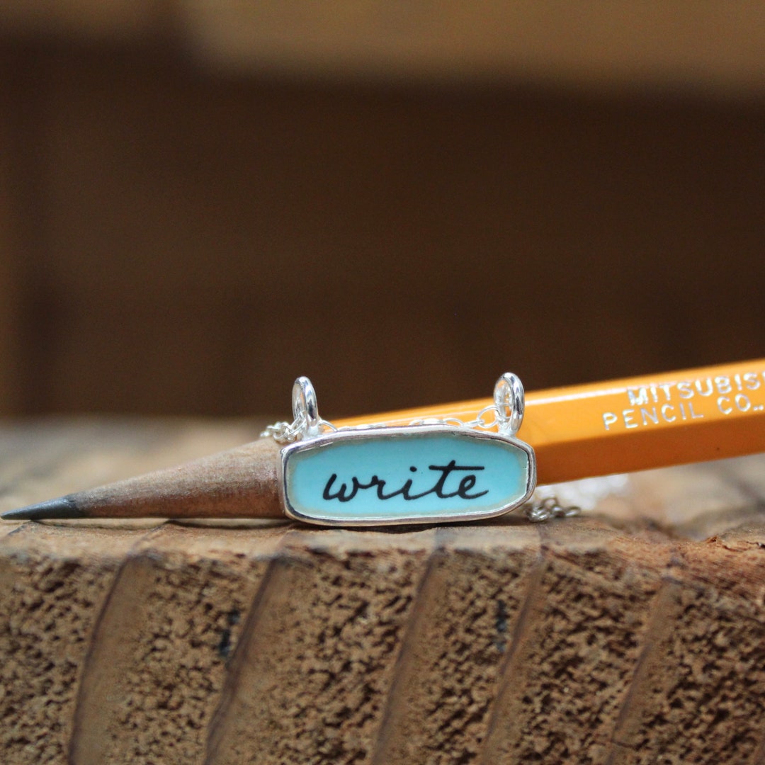 Reversible Write / Create Necklace Sterling Silver and - Etsy