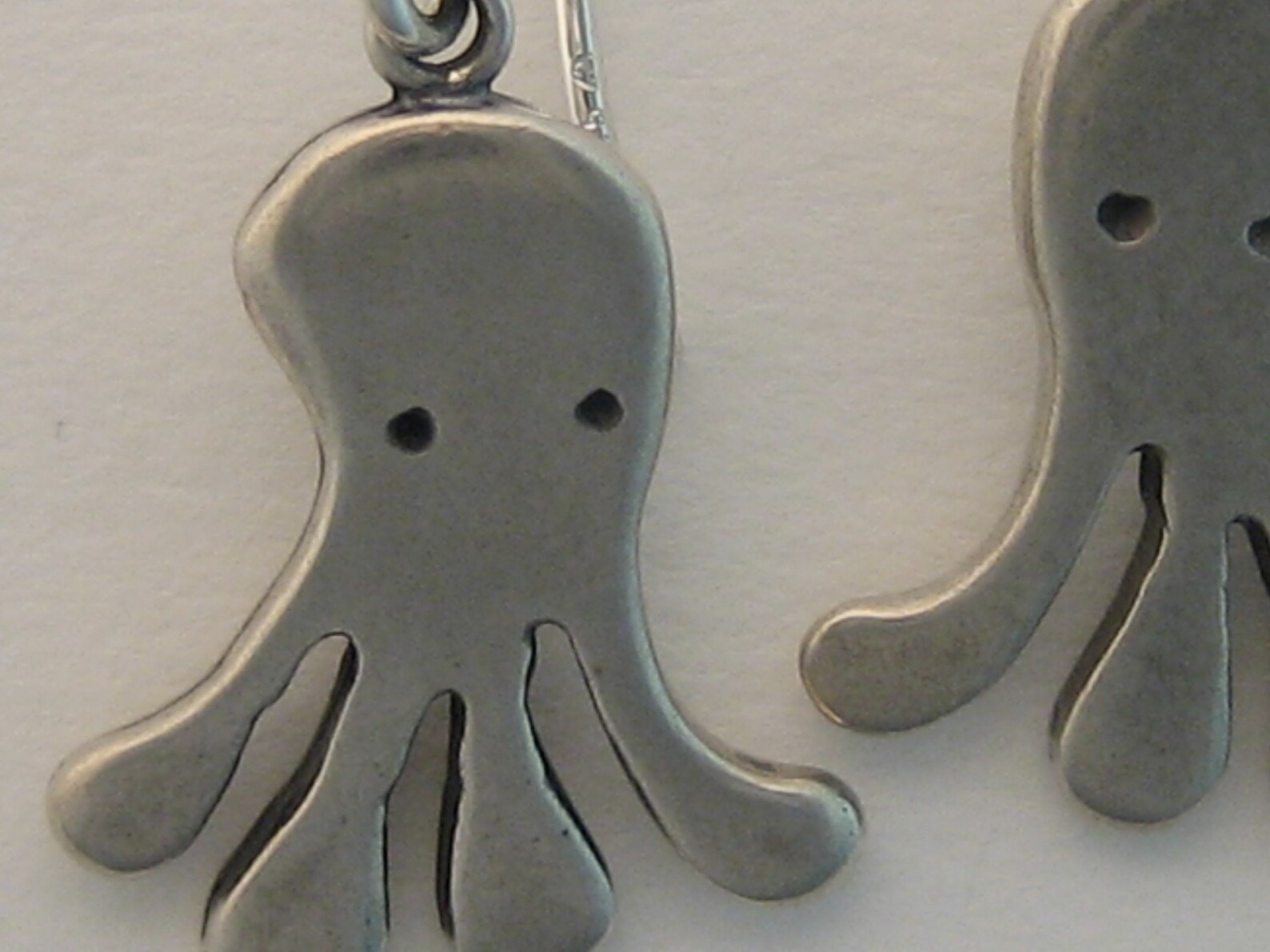Sterling Silver Octopus Earrings Silver Quadrapus Earrings | Etsy