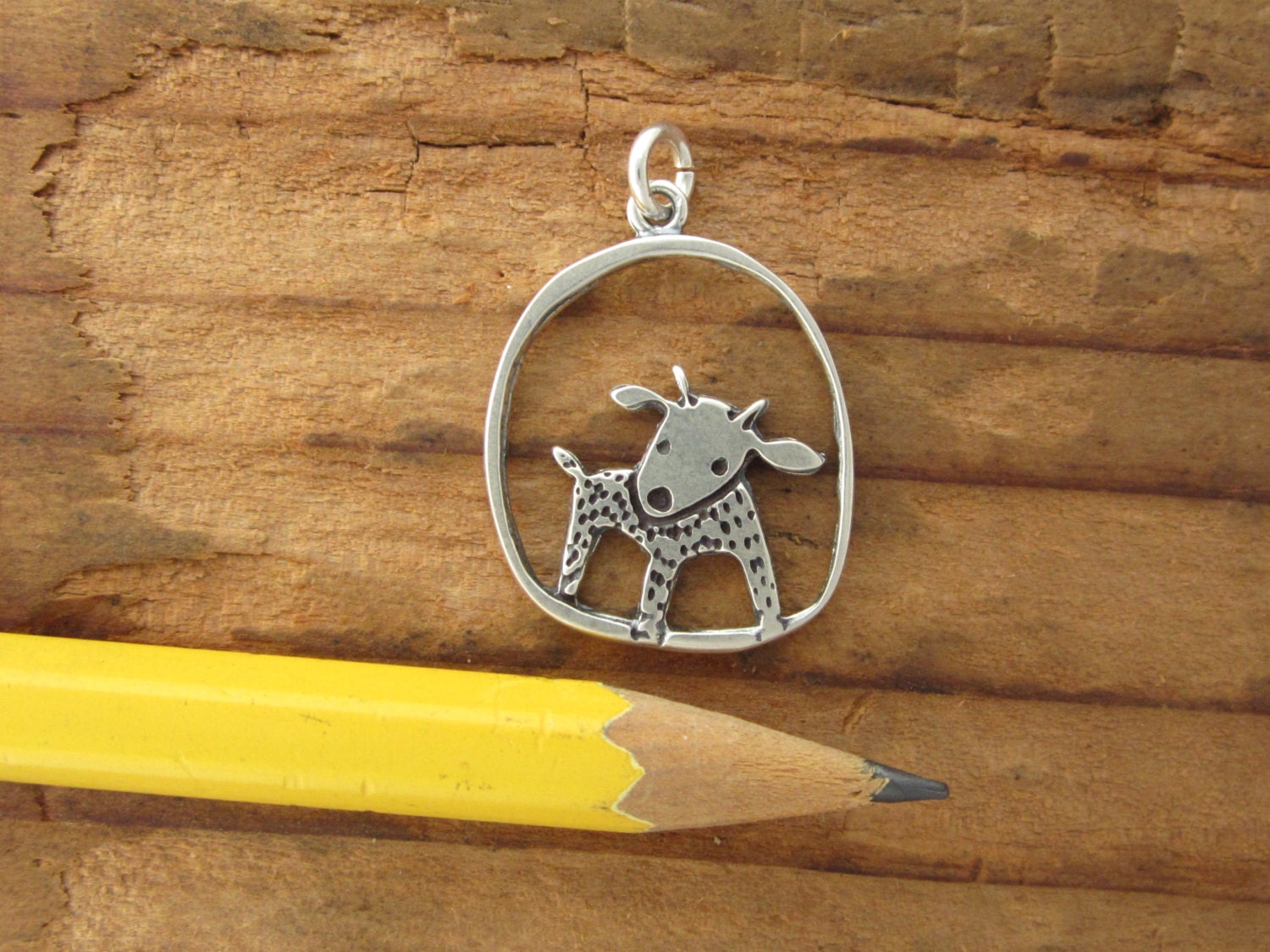 Sterling Silver Goat Charm Necklace Silver Goat Pendant - Etsy