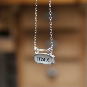Reversible Write / Create Necklace - Sterling Silver and Enamel Writers ...