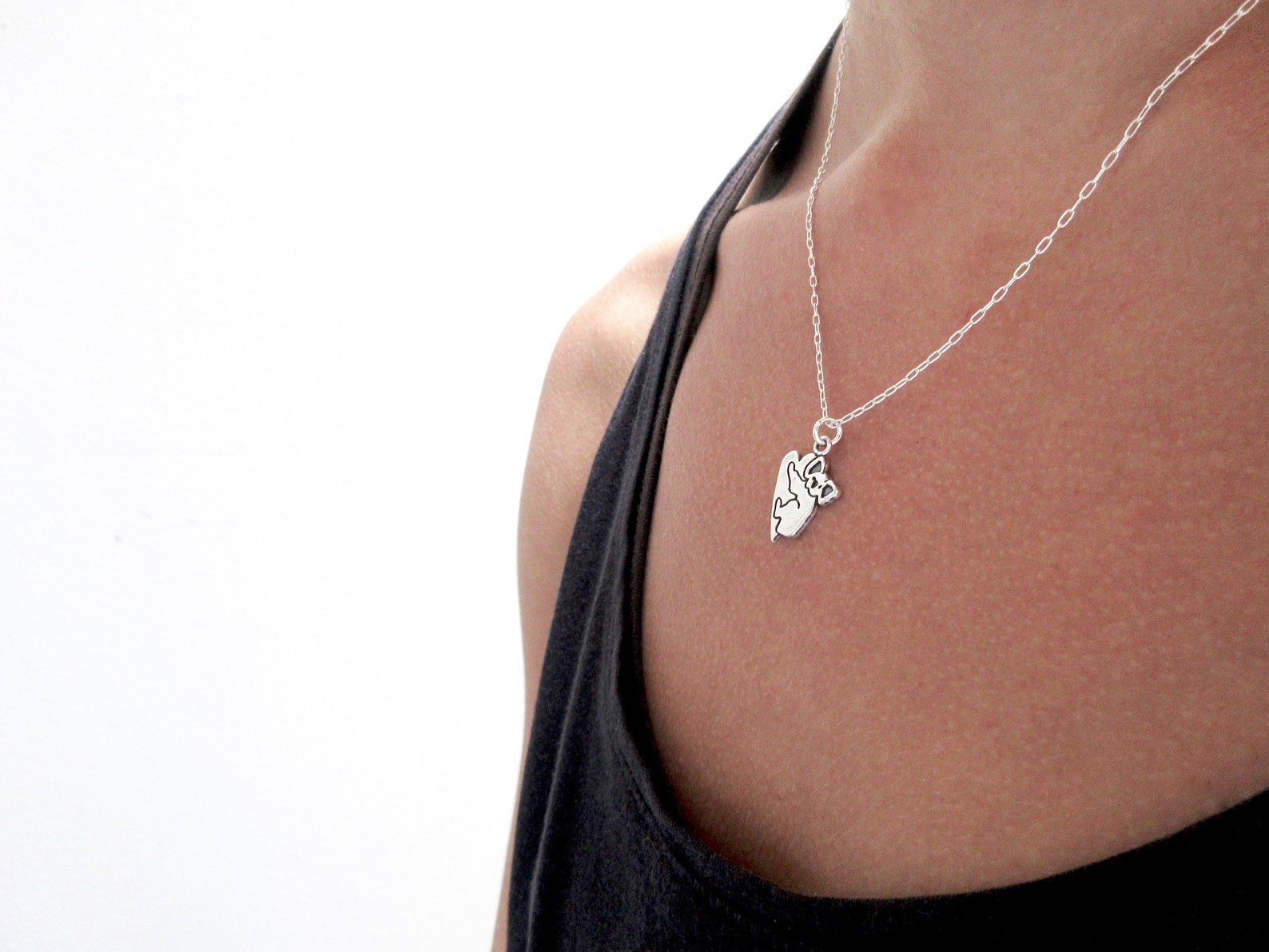 Sterling Koala Necklace Silver Silver Koala Pendant Koala - Etsy