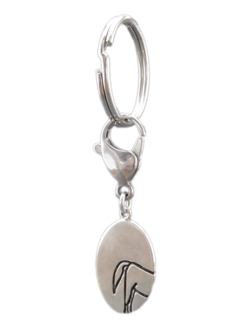 Sterling Silver Horse Keychain Silver Pony Keyring - Etsy