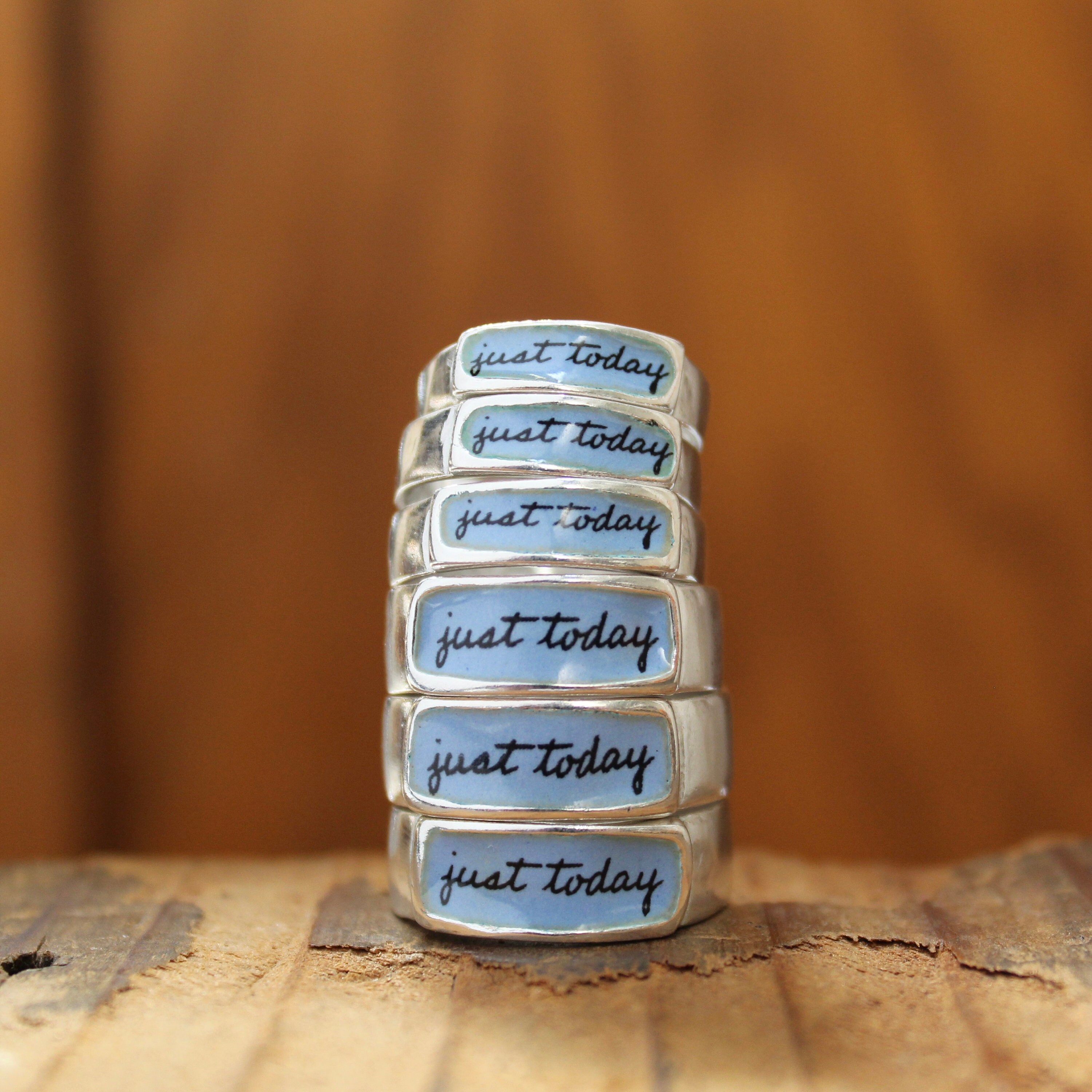 Just Today Band Ring One Day at A Time Ring Men's Band - Etsy