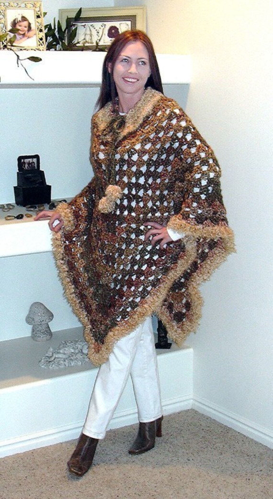 Eskimo Poncho Crochet PATTERN - Original Design - PDF Digital Download ...