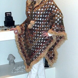 Eskimo Poncho Crochet PATTERN - Original Design - PDF Digital Download ...