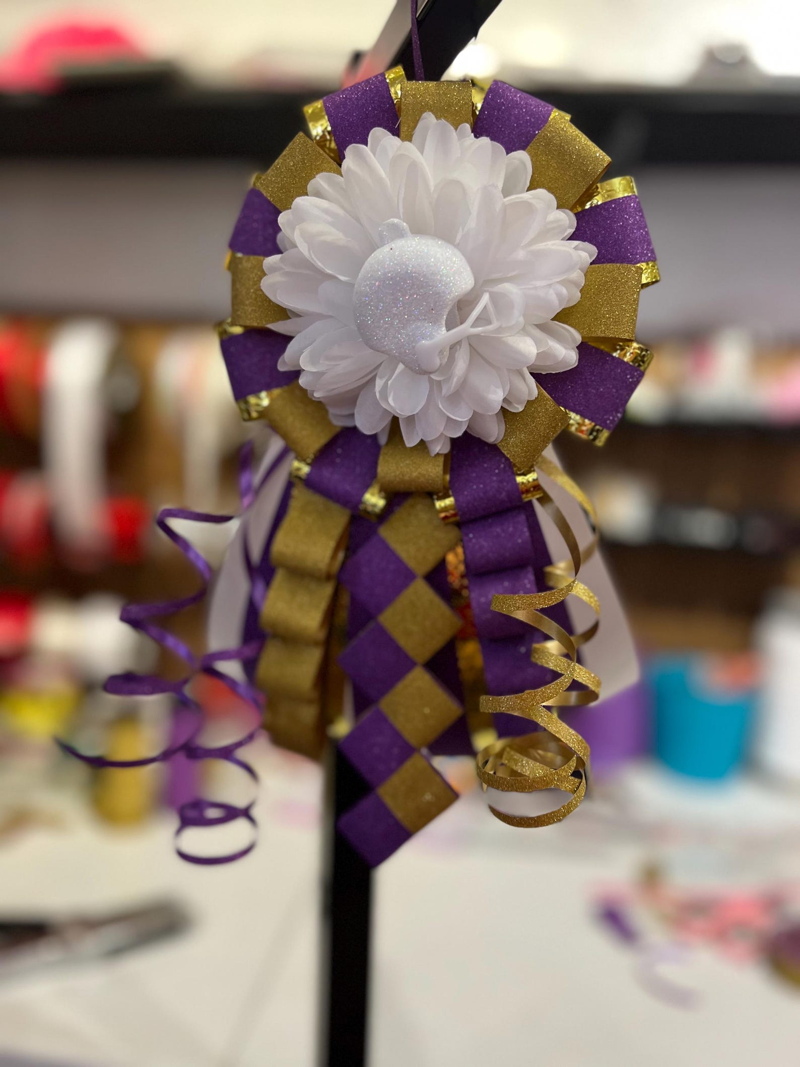 Mini Homecoming Mum - Fully Customizable! Can Be Hung on Stanley Cup as ...
