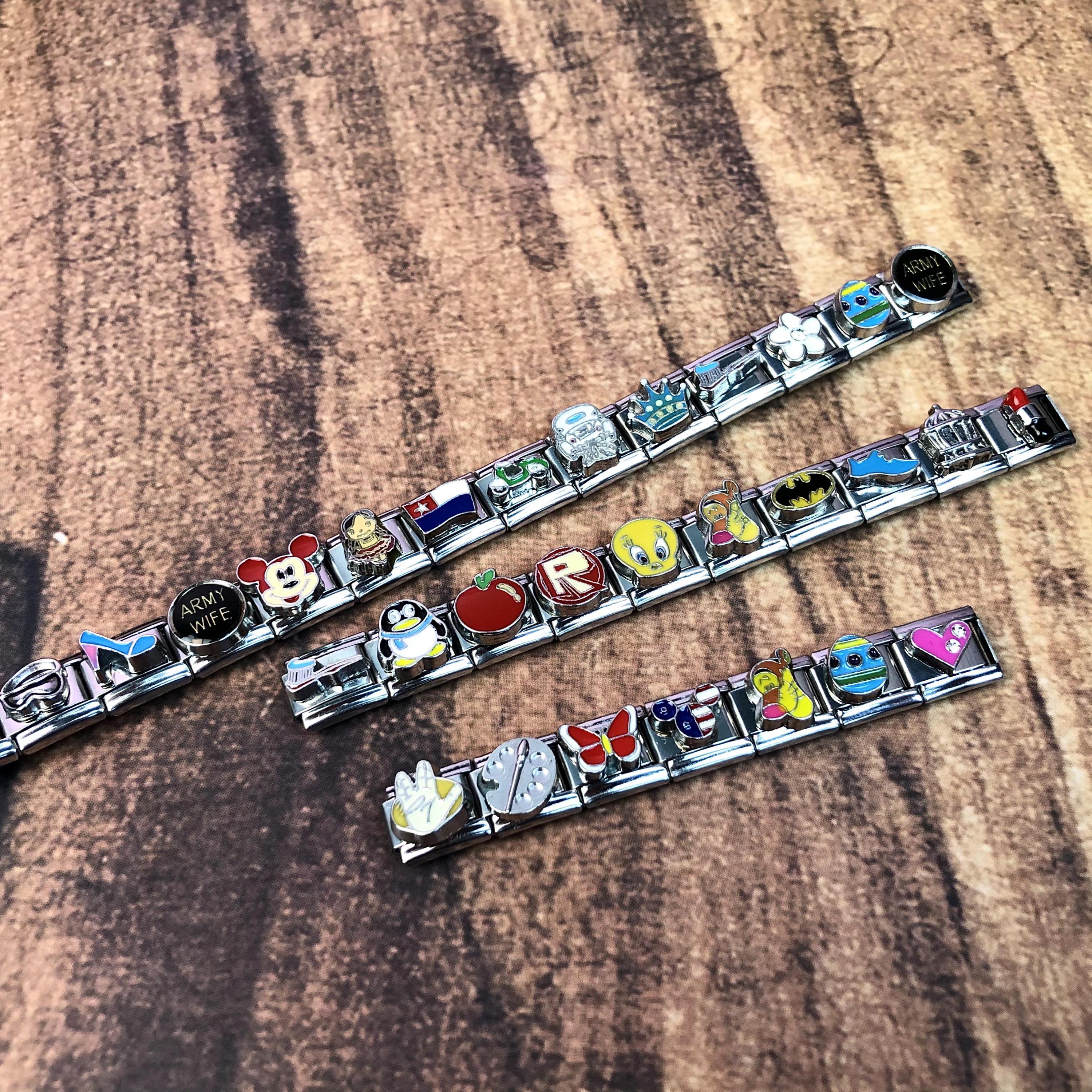 1000pcs Random Italian Charms, Random Italian Charm , Italy Bracelet ...