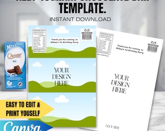 CANVA 40gram Aldi Choceur Compatible CHOCOLATE BAR Template. Editable Wrapper Template. Do It ...