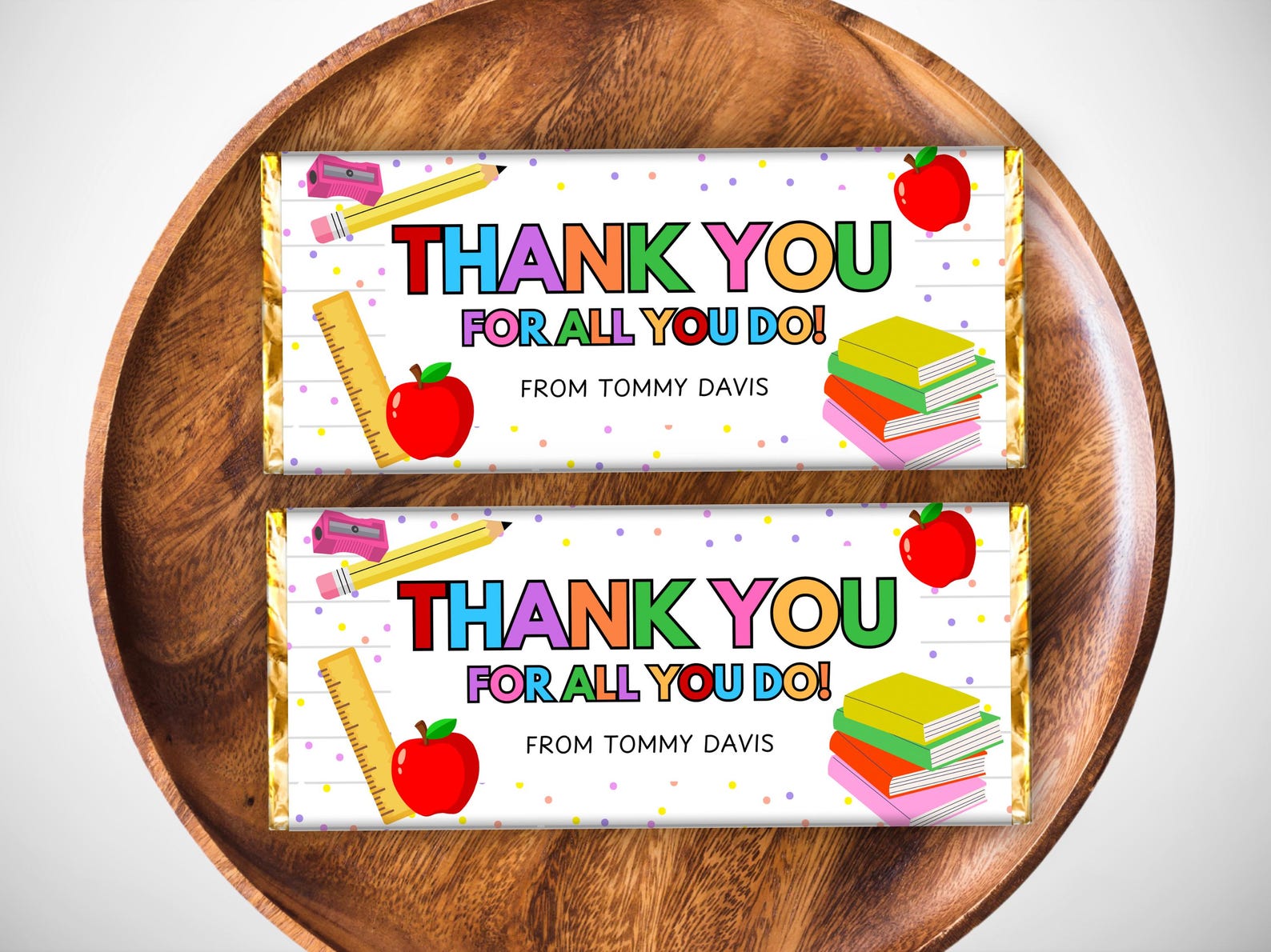 CANVA Teacher Appreciation Chocolate Wrapper Template, Teachers Gift ...
