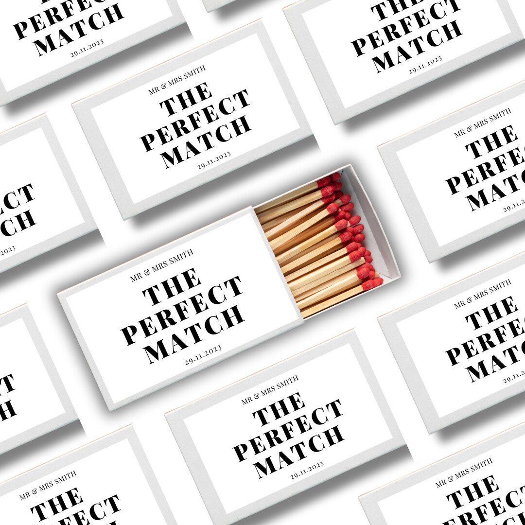 Custom Matchboxes, the Perfect Match - Wedding Favours, Personalised ...
