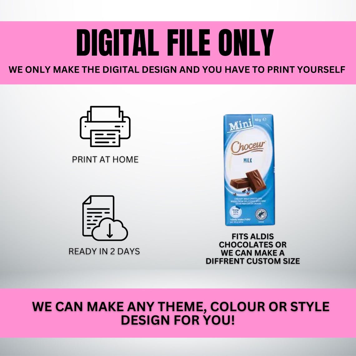 Custom Personalised Chocolate Wrapper, Chocolate Bar Design, Customised ...