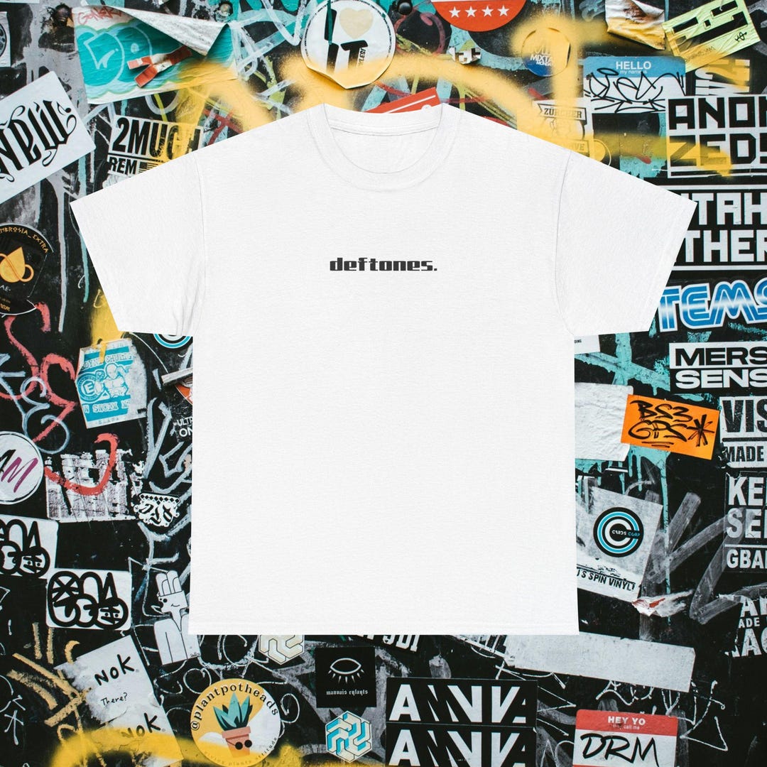 Deftones Band Boxy Vintage Style Logo Inspiration Heavy Cotton Shirt - Etsy