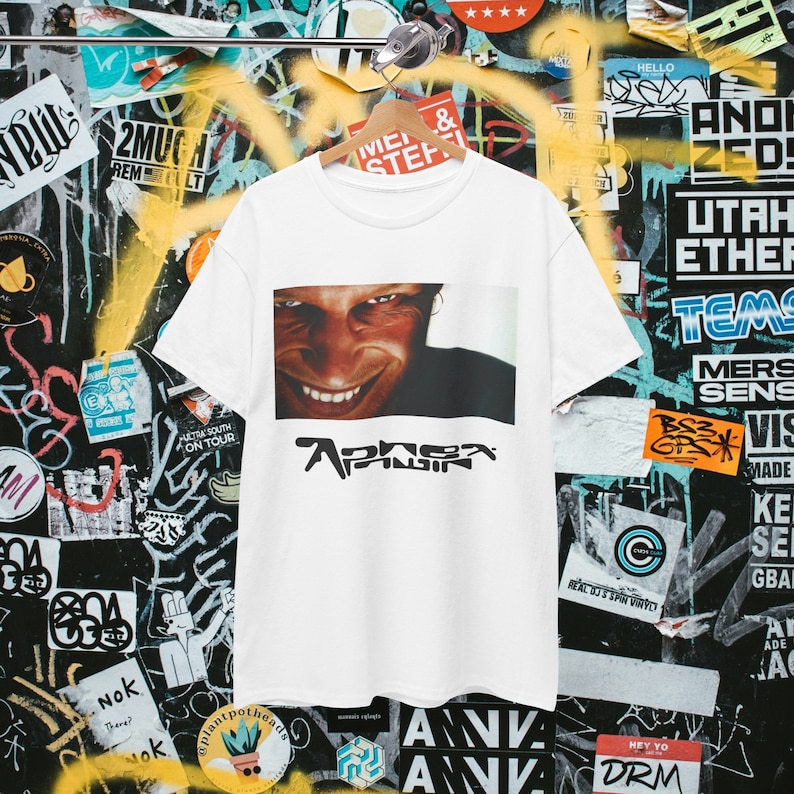 Aphex Twin Inspired Vintage Shirt Logo Band Shirt Punk Grunge Tee - Etsy