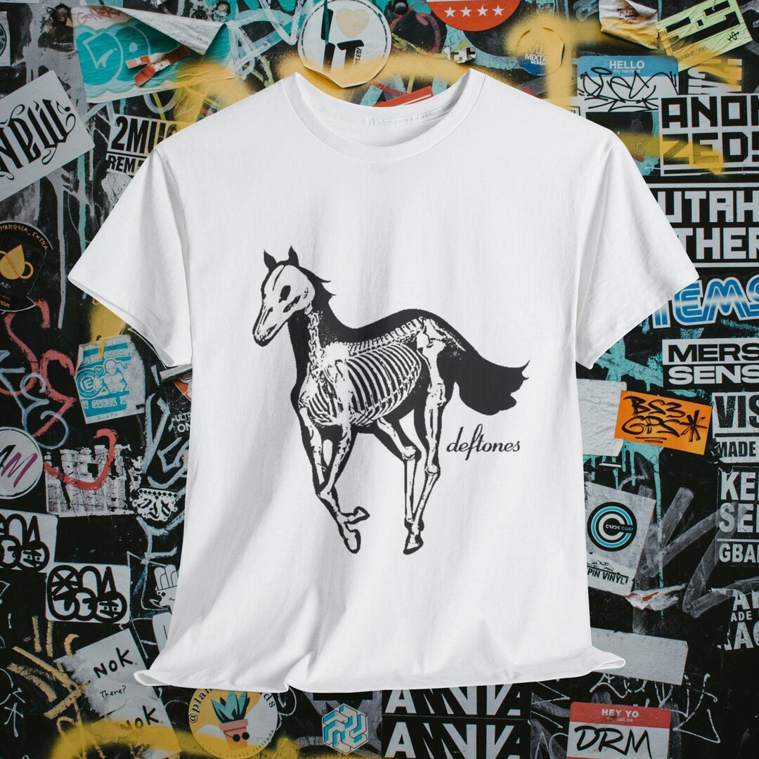 Deftones White Pony Skull Vintage Inspired Box Streetwear Style Fit ...
