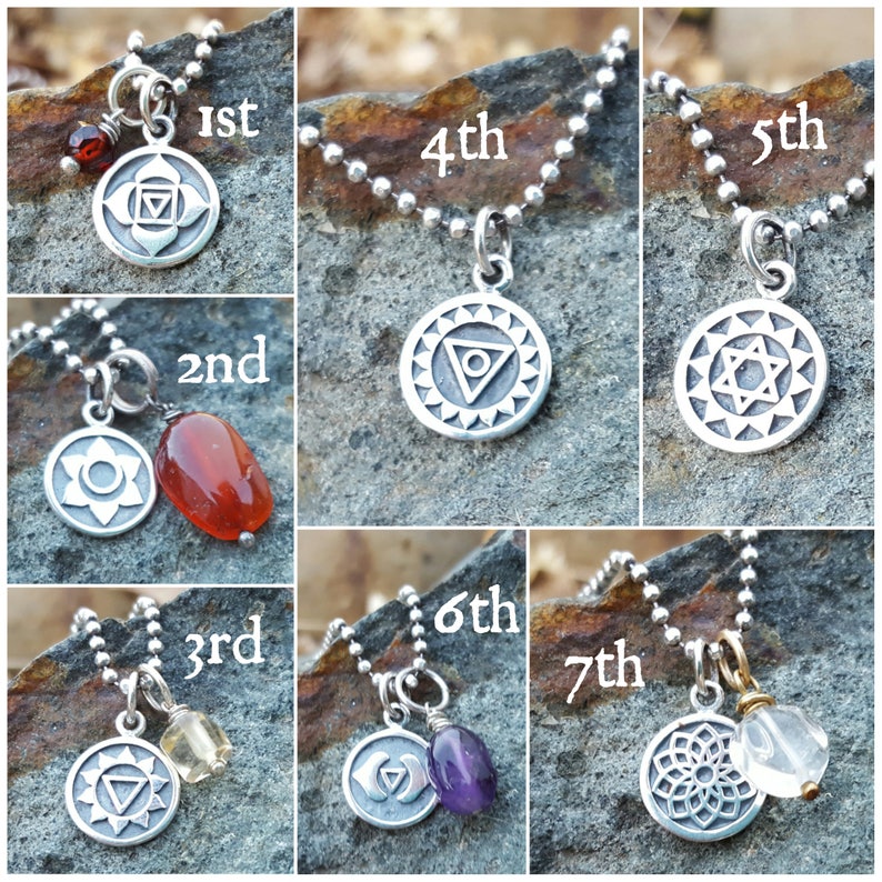 Second Chakra Symbol Charm Small Sterling Silver Double - Etsy