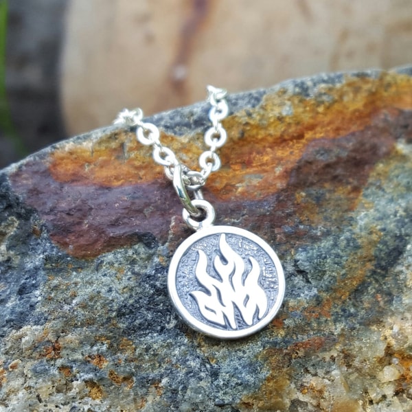 Flame Necklace - Etsy