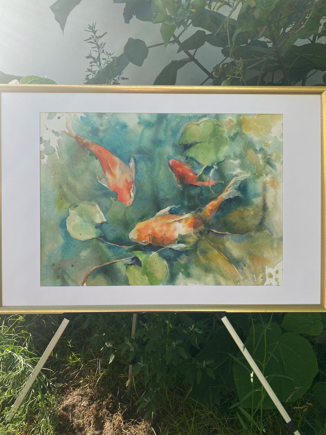 Carp Koi, Watercolour, Portugal 2024 - Etsy